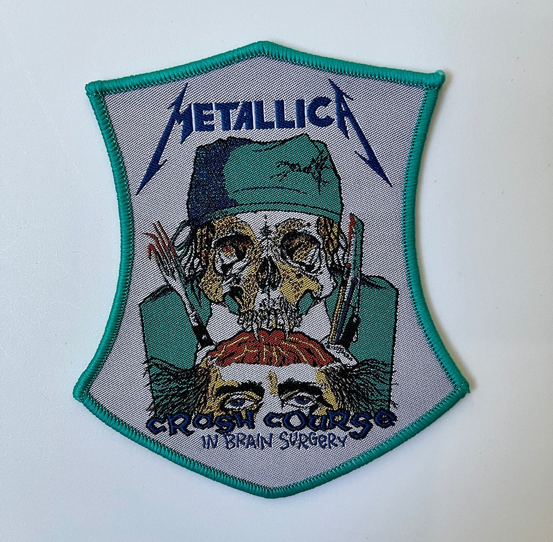 Metallica Crash Course in Brain Surgery Officially Licensed Aqua Border ...