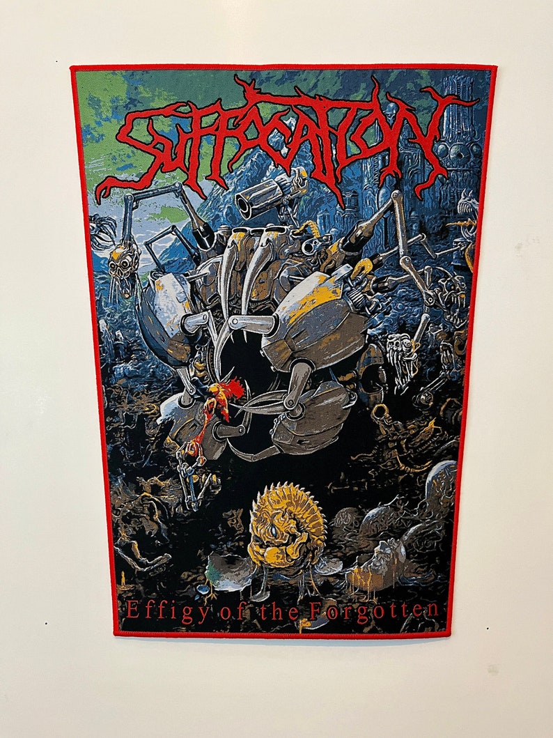 Suffocation Effigy of the Forgotten RED Border Woven Back Patch ...
