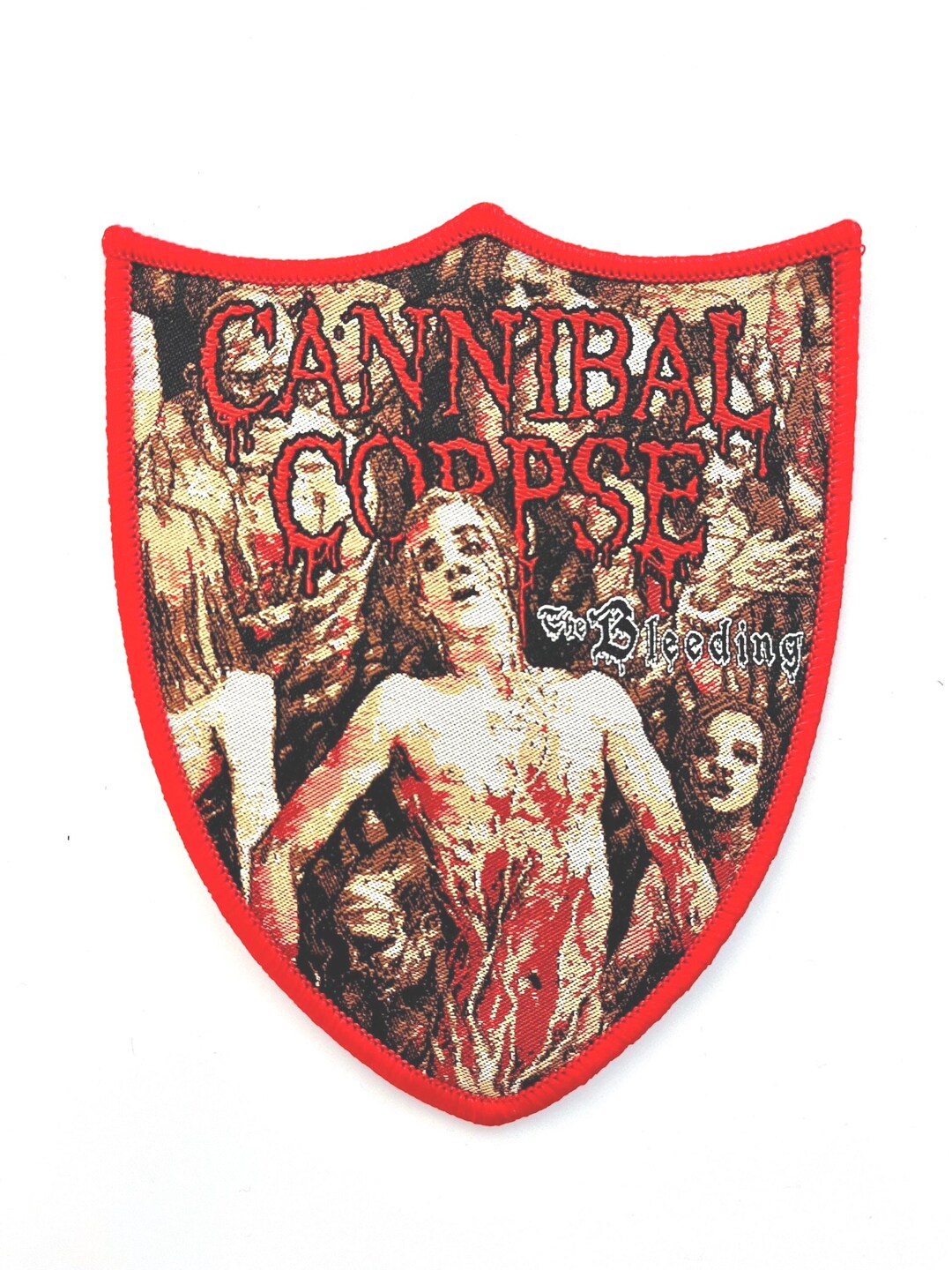 Cannibal Corpse THE BLEEDING Red Border Woven Patch Officially Licensed ...