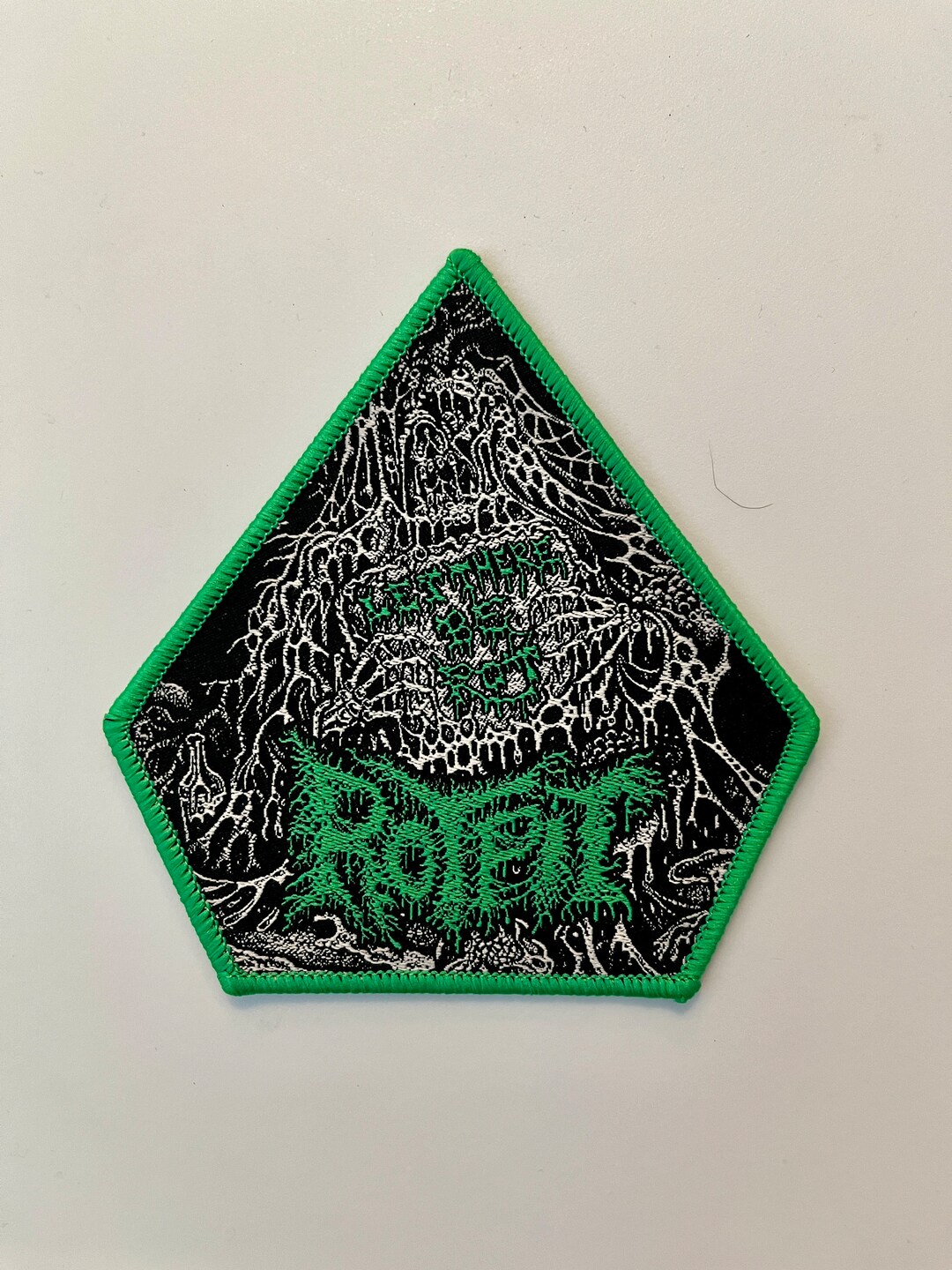 Rotpit Let There Be Rot GREEN Border Woven Patch Officially Licensed ...