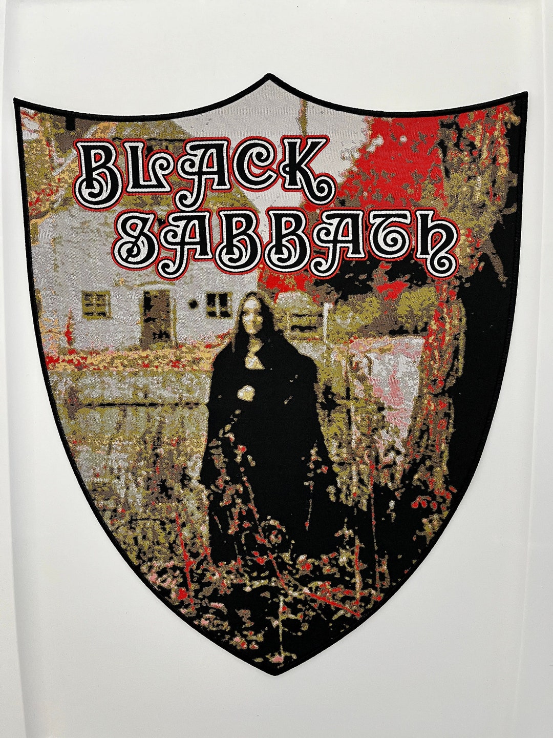 Black Sabbath Black Sabbath BLACK Border Officially Licensed Woven Back ...
