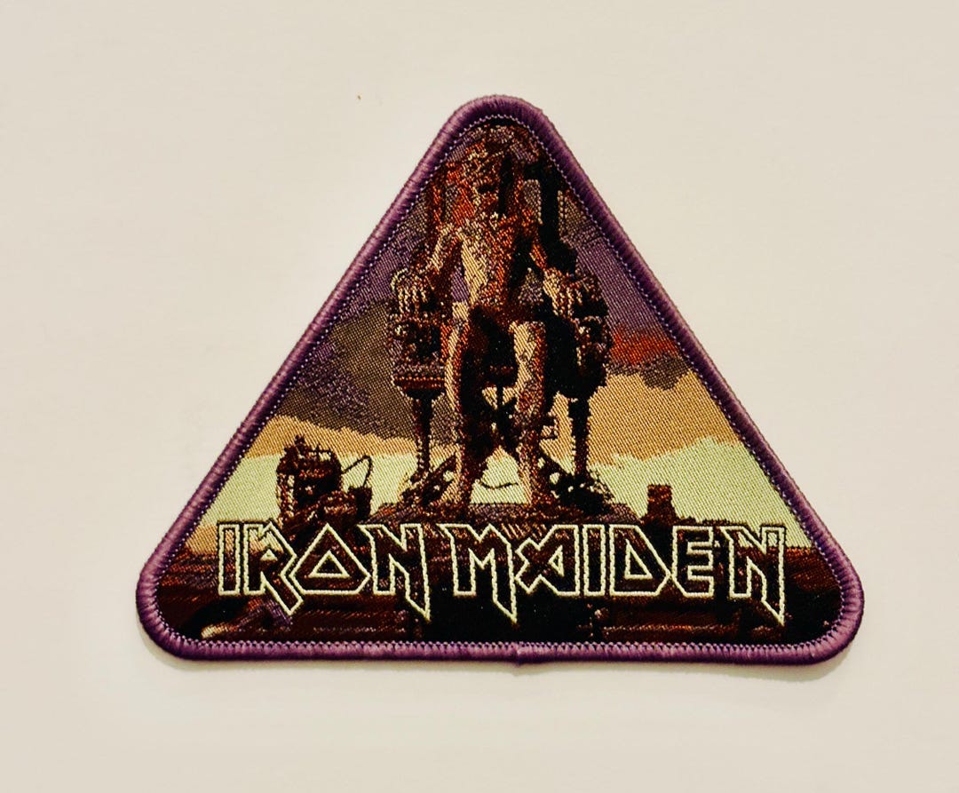 Iron Maiden - Sign of the Cross PURPLE Border Officially Licensed Woven ...