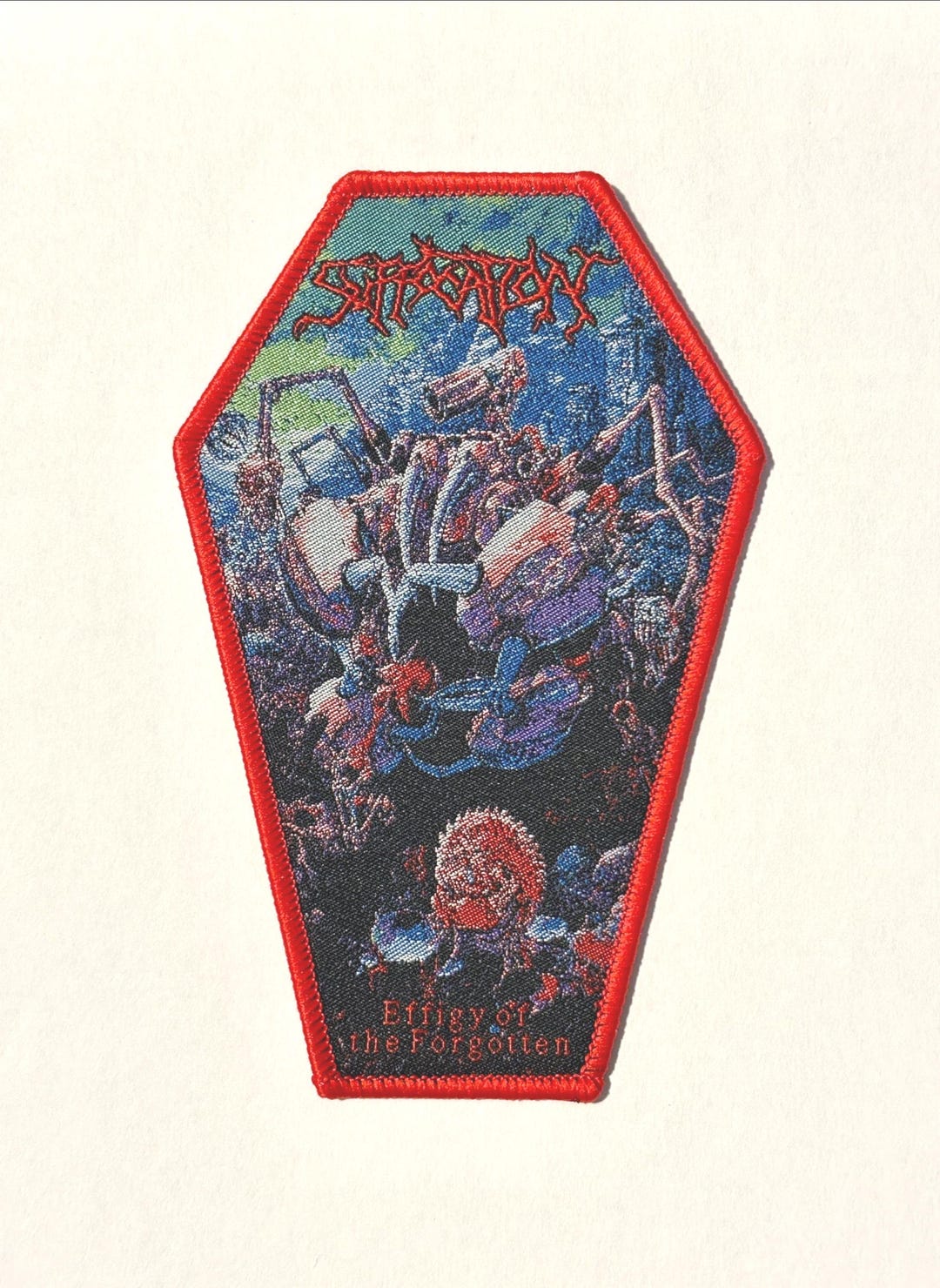 Suffocation - Effigy of the Forgotten RED Border WOVEN Patch Sold Out ...