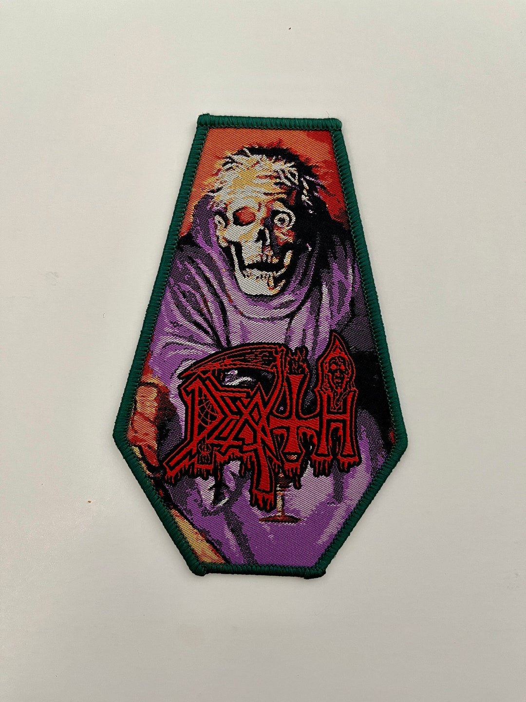 Death Scream Bloody Gore GREEN Border Officially Licensed Woven Patch ...