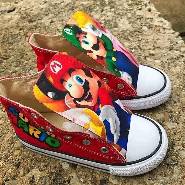 Super Mario Shoes - Etsy