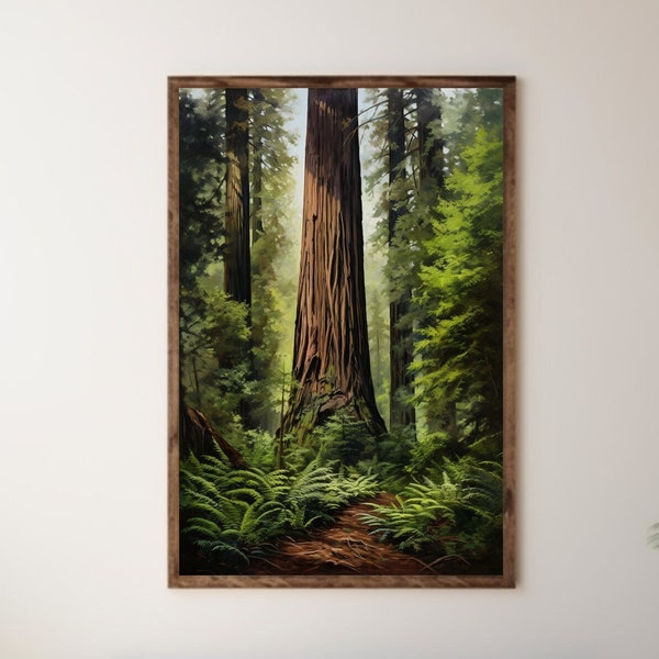 Redwood Tree Art - Etsy