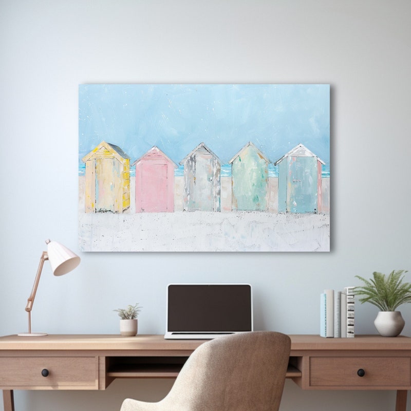 Beach Hut Wall Art - Etsy
