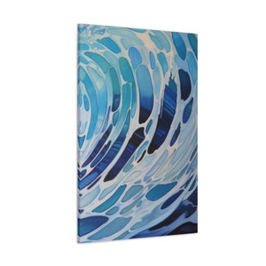 Ocean Wave Triptych: Coastal Chic Canvas Wall Art Set - Etsy