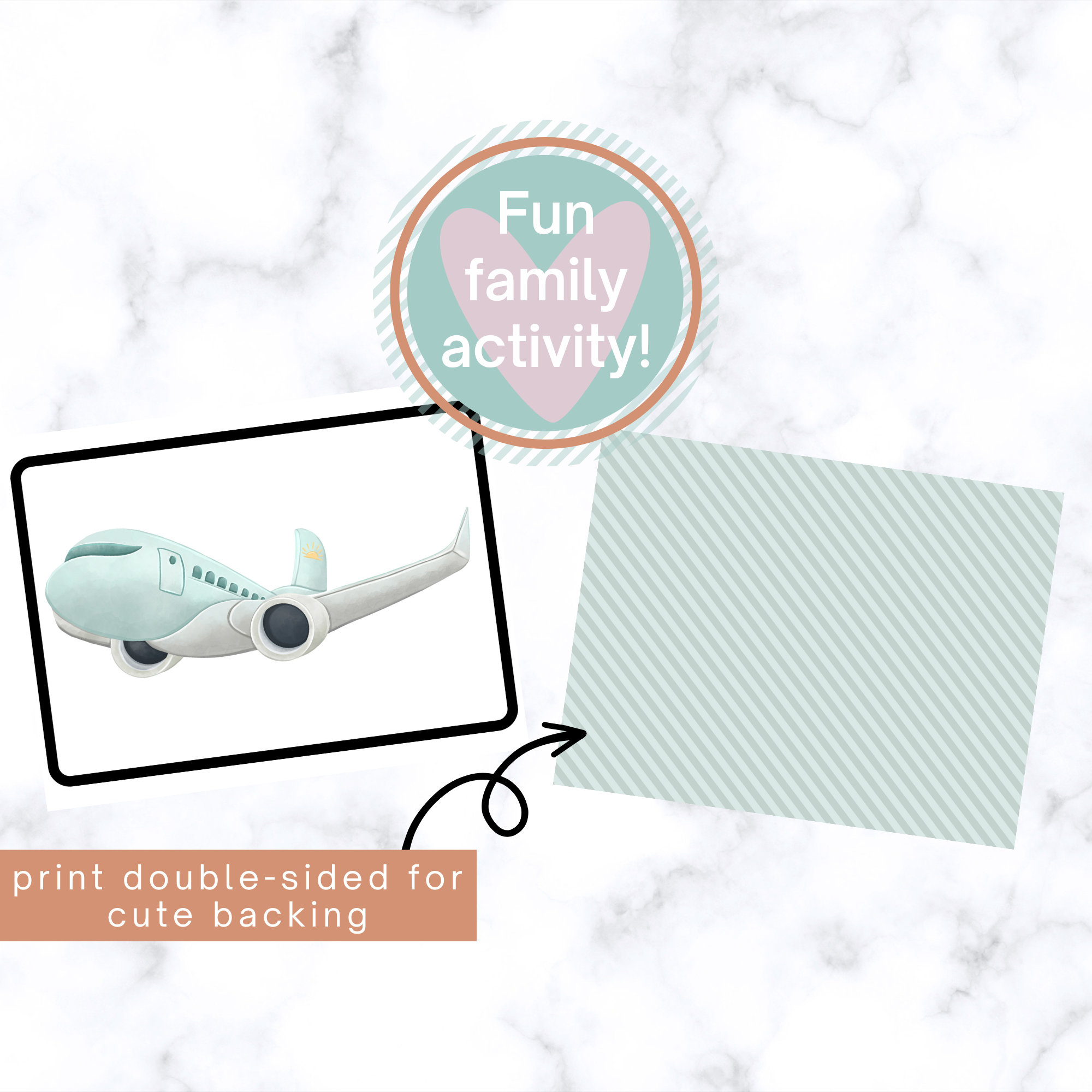 Printable - Memory Game - Travel Game - Card Game - Travel Theme ...