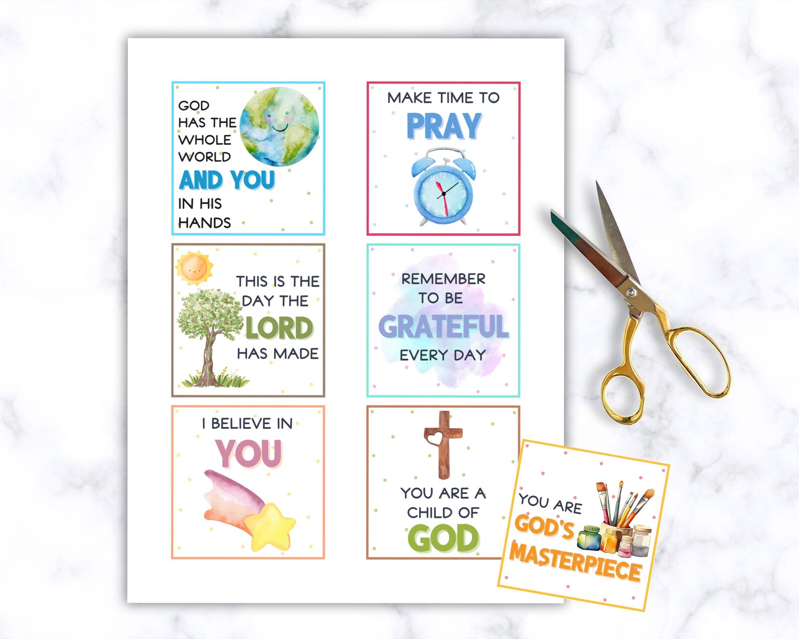 Christian Lunch Box Notes - Affirmation Cards - Back to School ...
