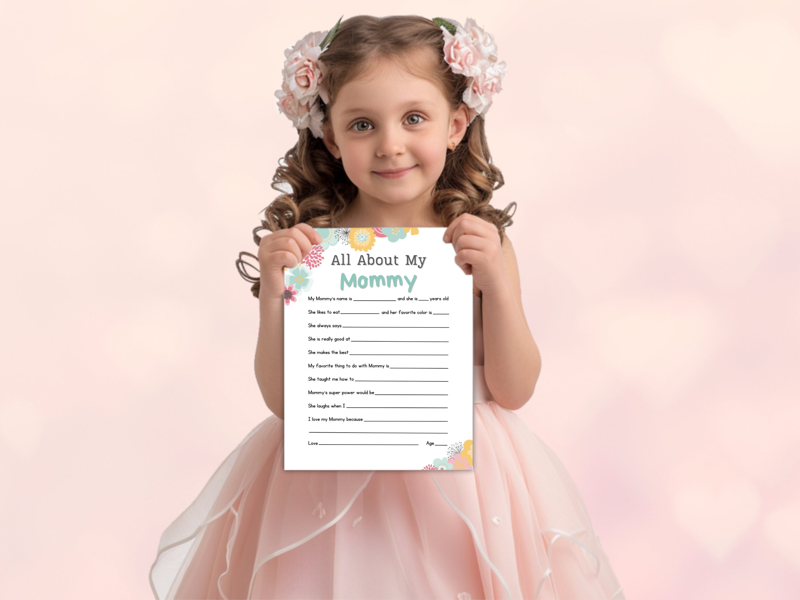 All About My Mom - Printable - Personalized Gift - Funny Gifts for Mom ...