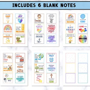 Christian Lunch Box Notes - Affirmation Cards - Back to School ...