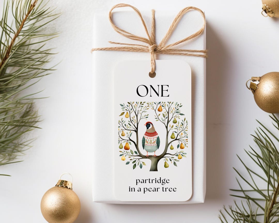 12 Days of Christmas - Printable - Christmas Gift Tags - Secret Santa ...