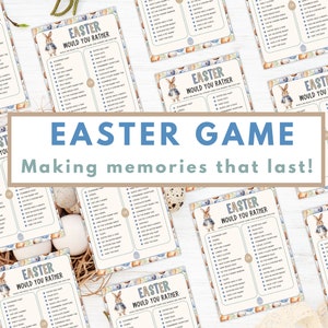 Would You Rather Game - Easter Games Printable - Kids Activity - Easter ...