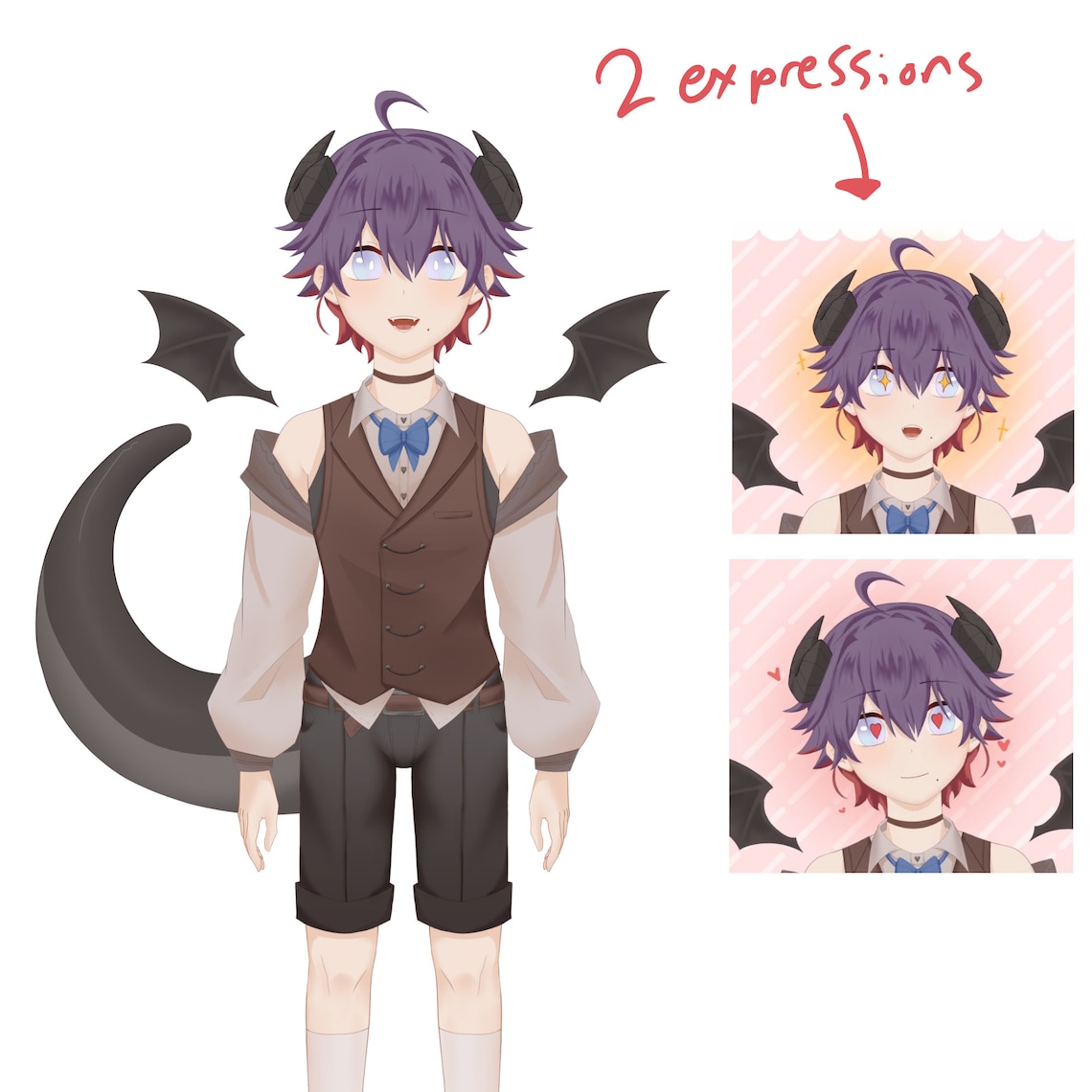 Premade Dragon Boy Vtuber Model / Live2d Rig / Stream Avatar - Etsy