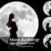5 JPG Moon Backdrop Set Digital Backdrops Maternity Backgrounds for ...