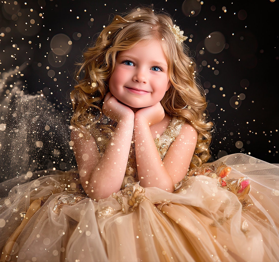 60 Gold Glitter Overlays Blowing Glitter Photoshop Overlays Bokeh ...