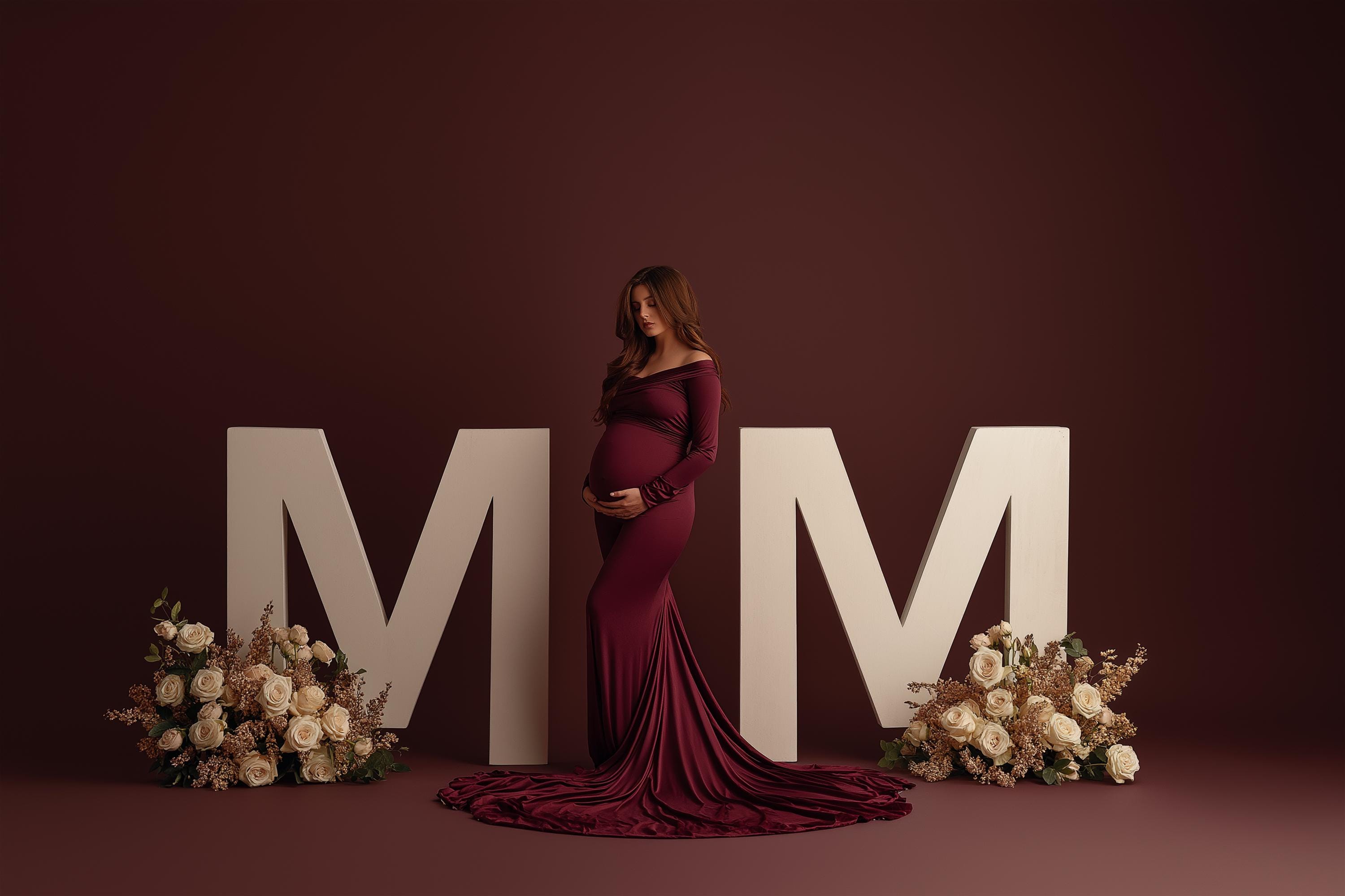 45 Mom Set Digital Backdrops Floral Maternity Backdrop for Photoshop ...