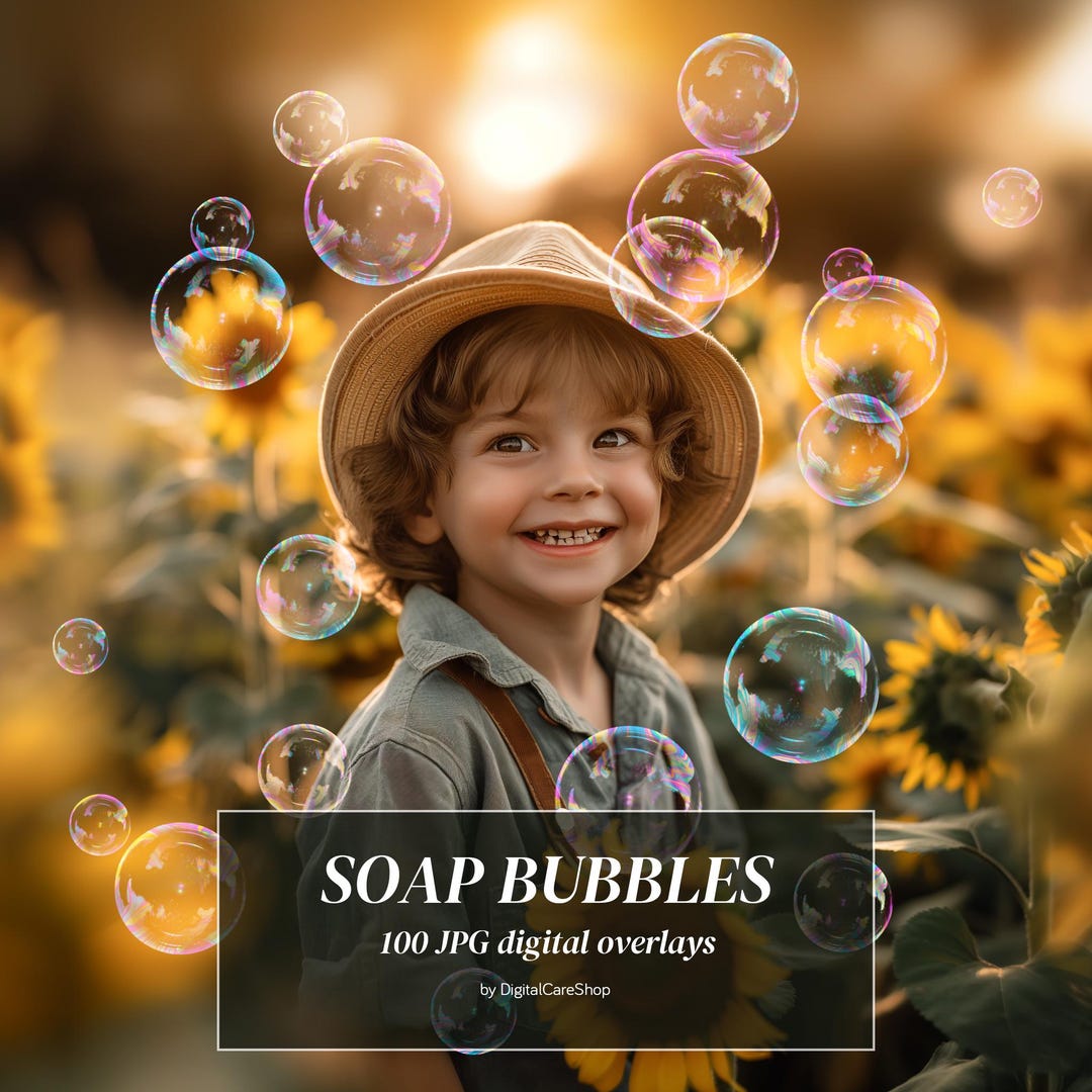 100 Realistic Soap Bubbles Overlays Floating Bubbles Soap Bubbles ...