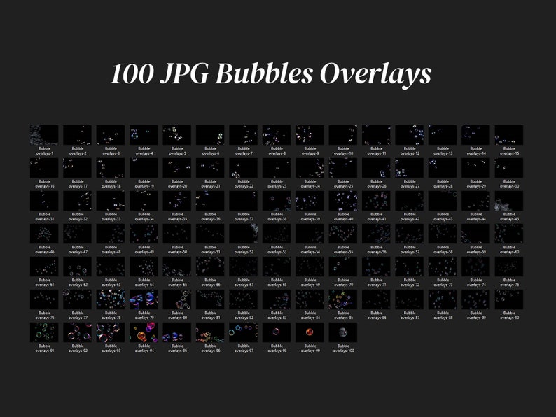 100 Realistic Soap Bubbles Overlays Floating Bubbles Soap Bubbles ...