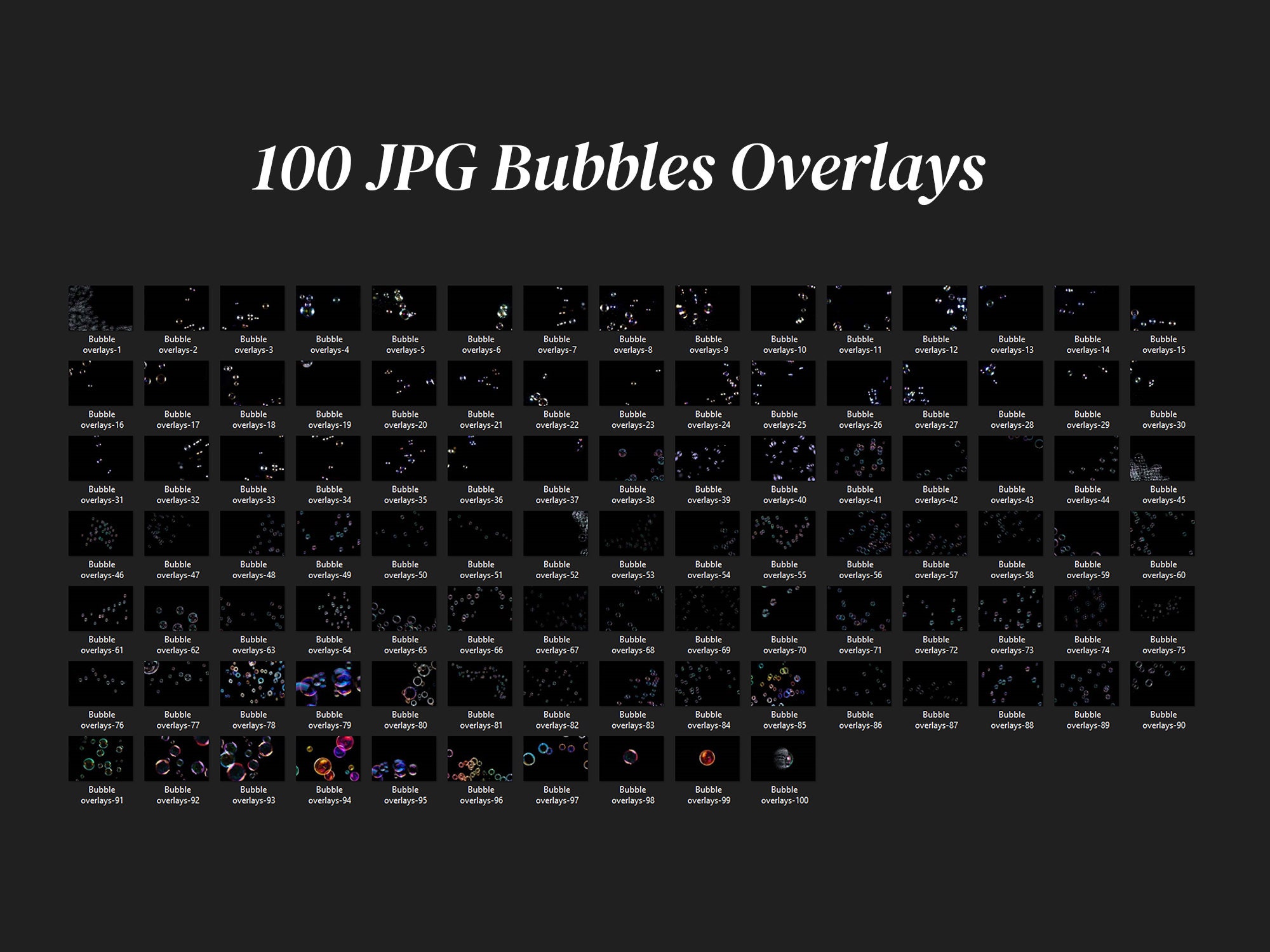 100 Realistic Soap Bubbles Overlays Floating Bubbles Soap Bubbles ...