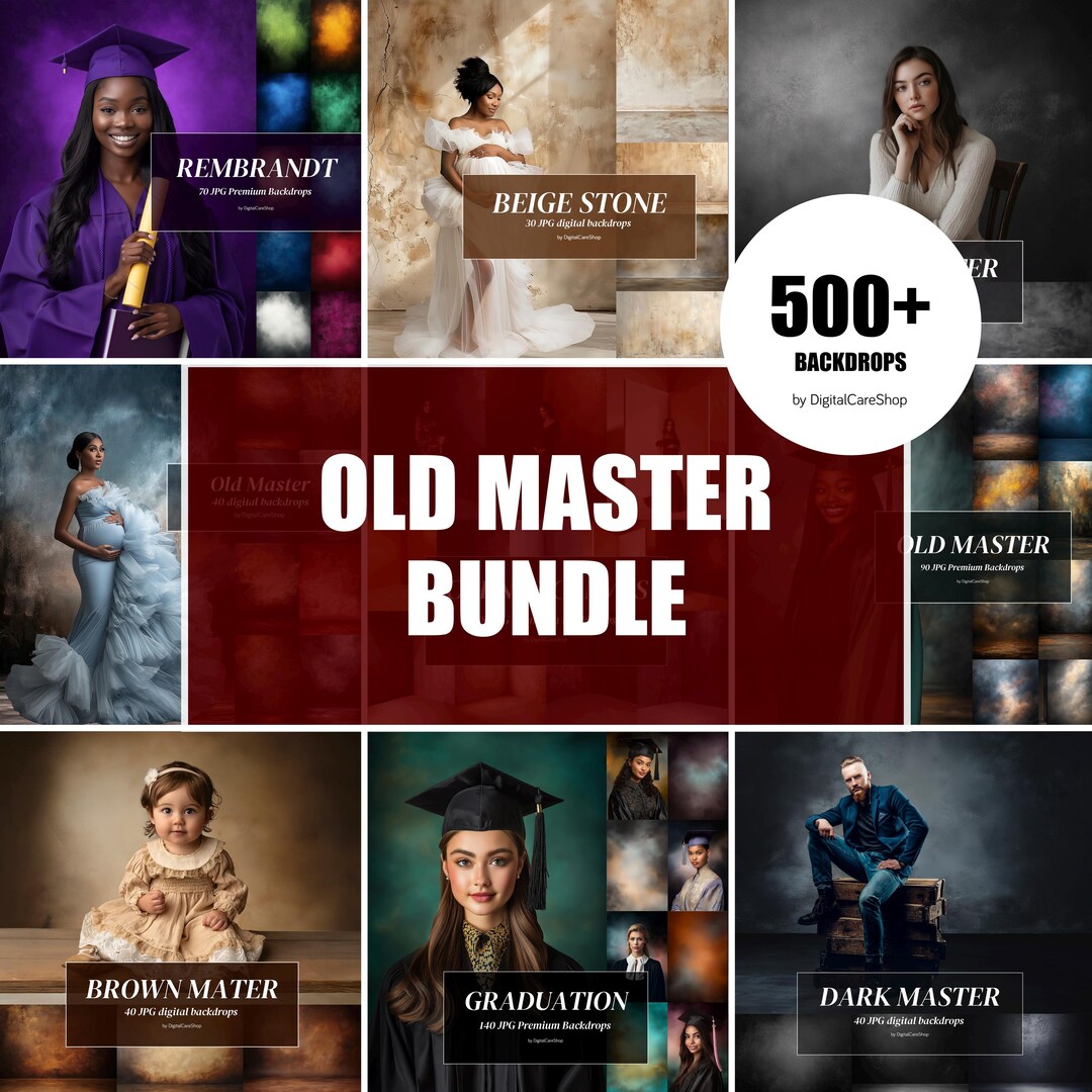 Bundle Old Master Backdrops Maternity Digital Background Mega Set ...