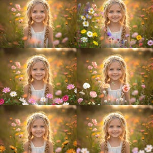 50 MULTICOLOR FLOWERS Overlays, Wildflowers Overlays, Flower Meadow ...