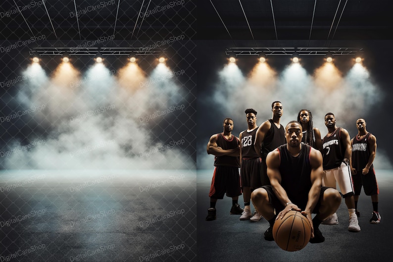 Spotlight Digital Backdrop: Fog Light Overlays for Sports (digital ...