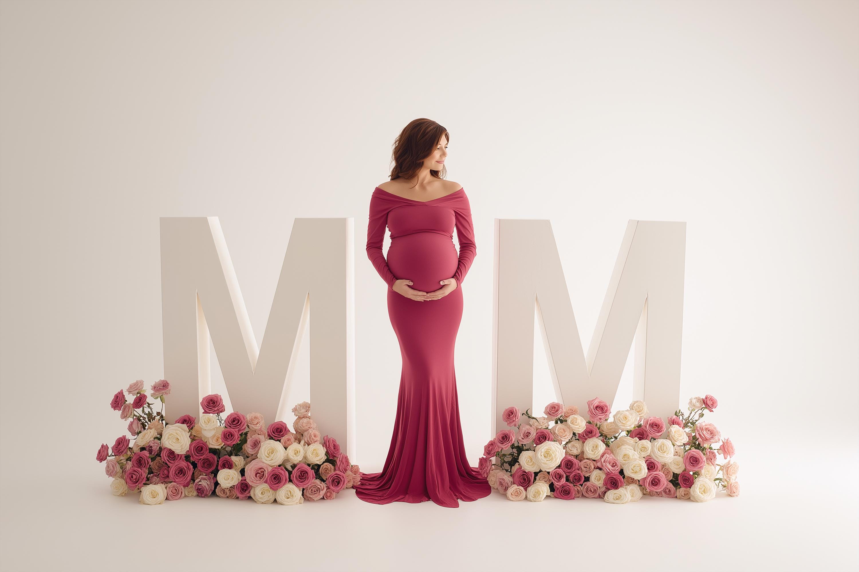 45 Mom Set Digital Backdrops Floral Maternity Backdrop for Photoshop ...