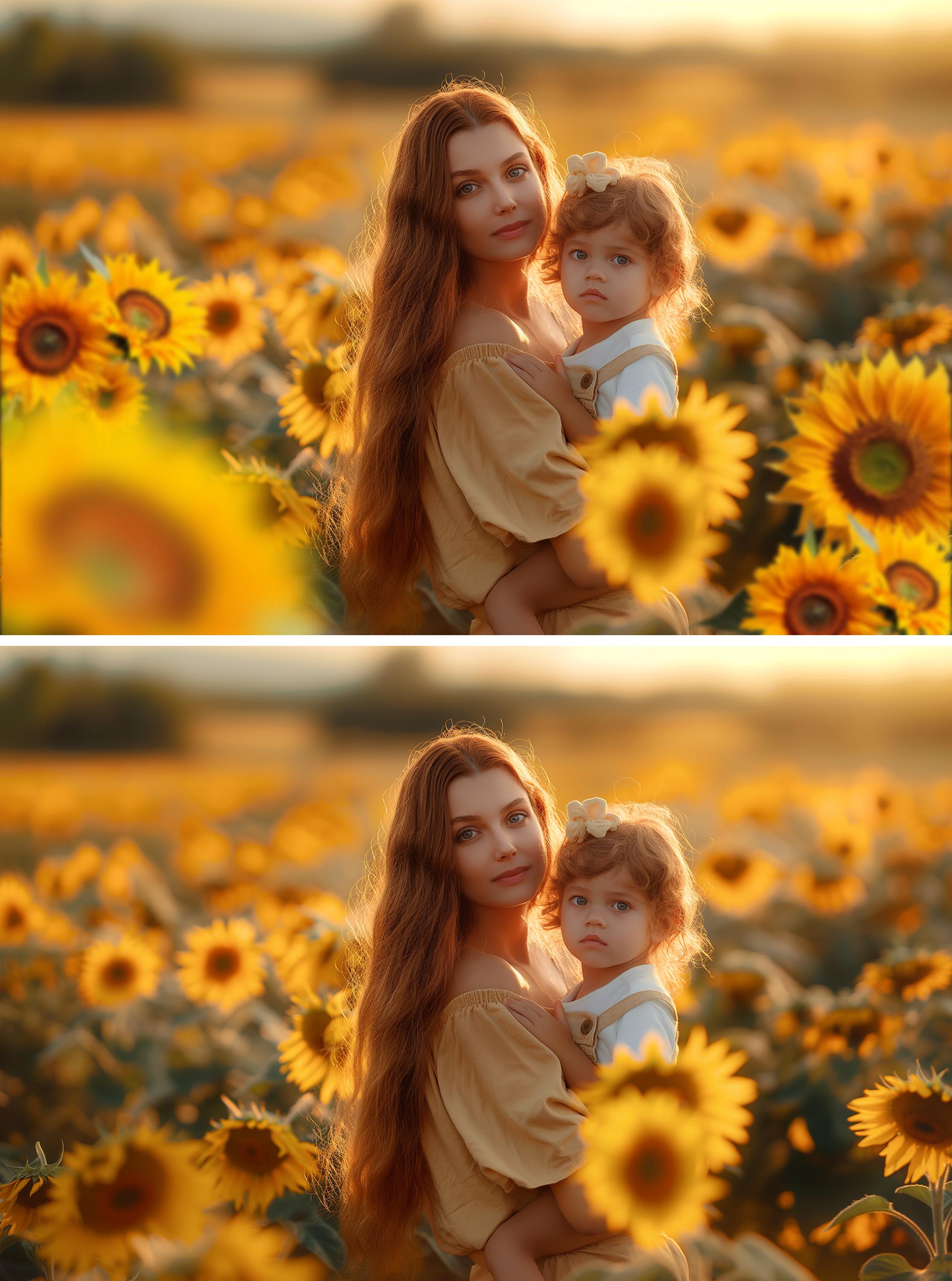 50 Sunflower Overlays Summer Backdrops Sunflowers Field Digital ...