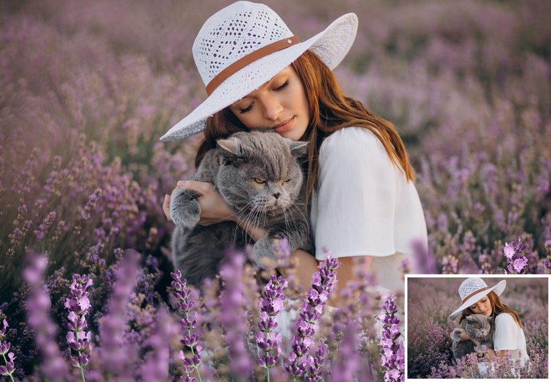 34 LAVENDER FIELD Digital Overlays Shooting Through the Lavender Effect ...