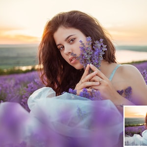 34 LAVENDER FIELD Digital Overlays Shooting Through the Lavender Effect ...