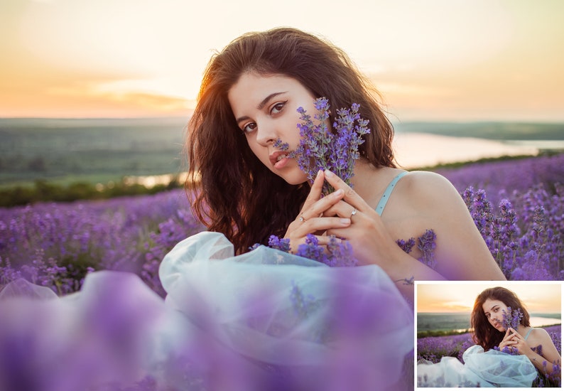 34 LAVENDER FIELD Digital Overlays Shooting Through the Lavender Effect ...