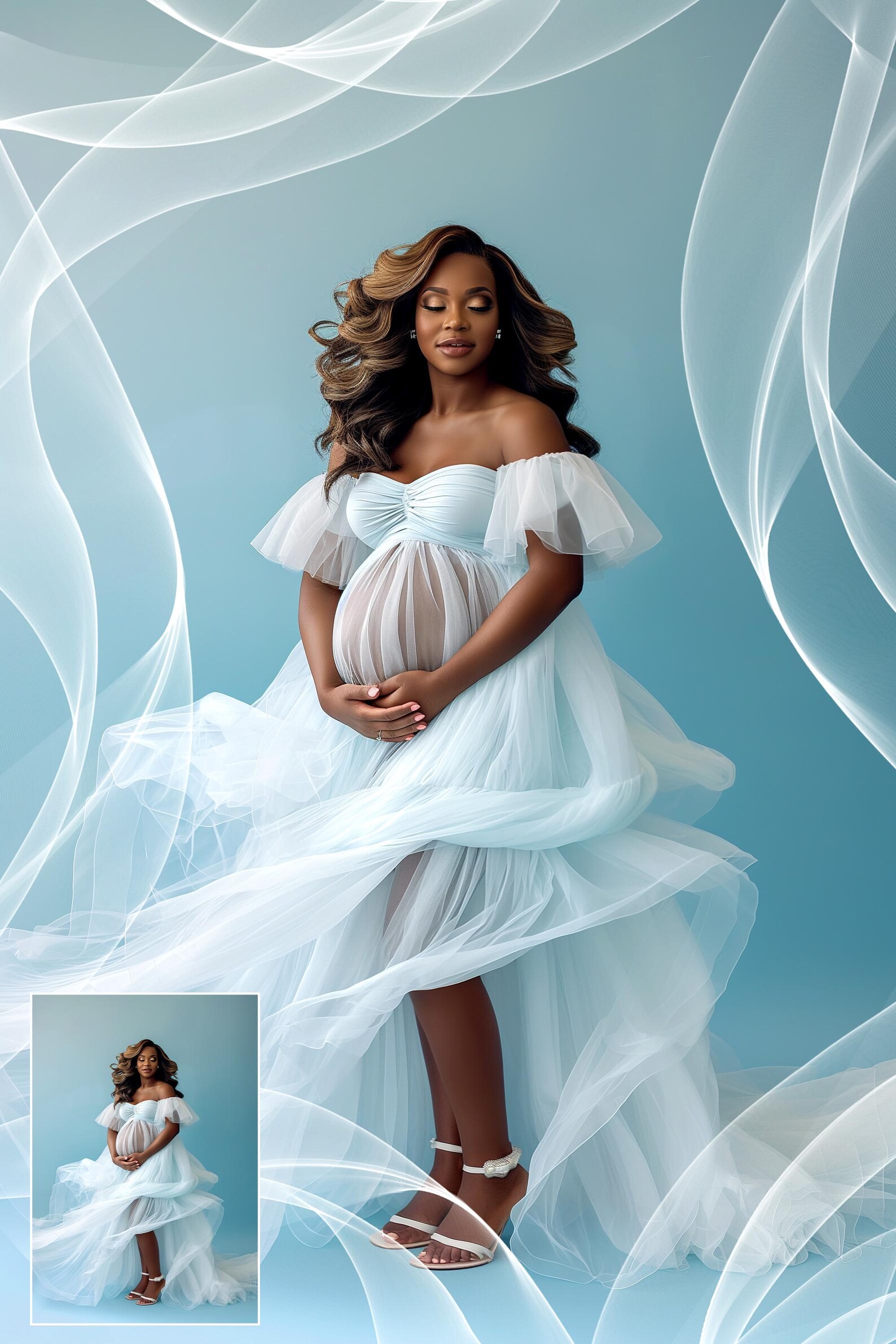 100 Fabric Tulle Overlays Flying Tulle Translucent Veil Overlays ...
