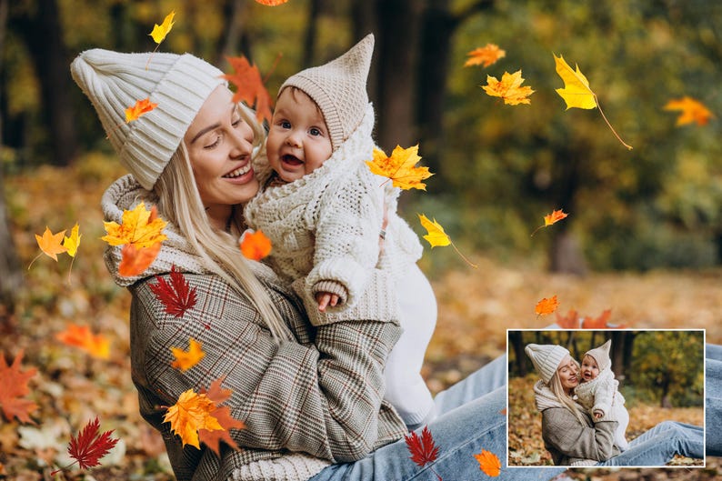 100 Falling Autumn Leaves Overlays Blowing Leaves Autumn Digital ...