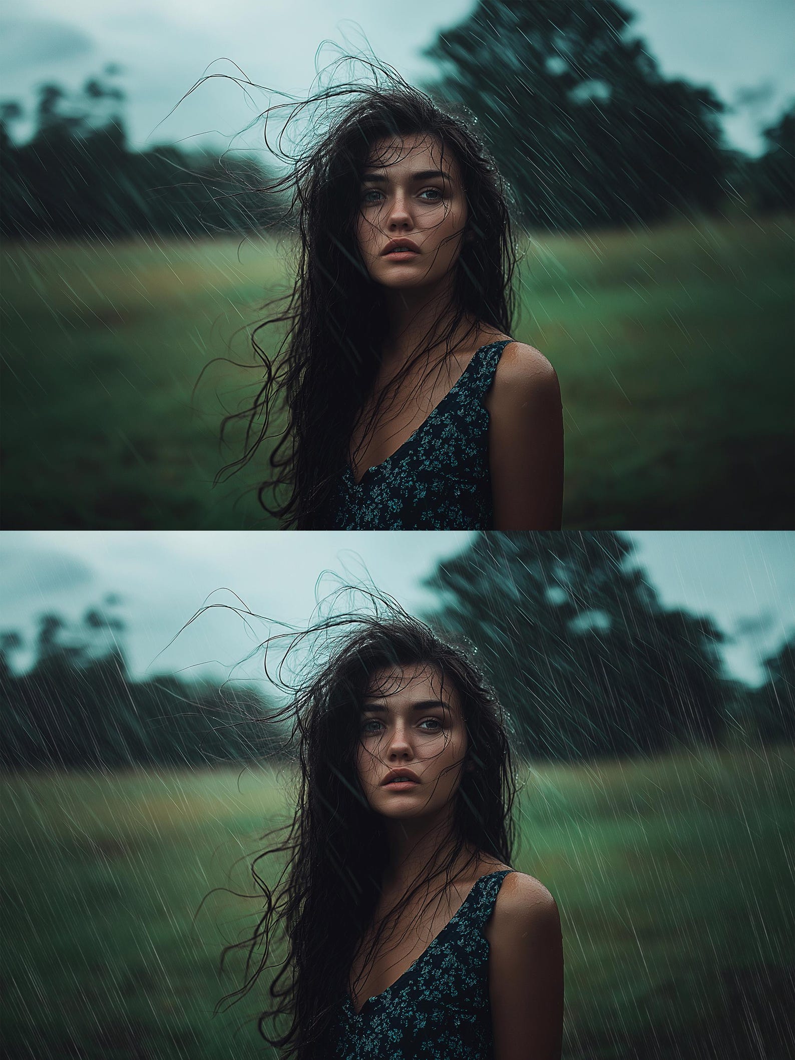 100 REALISTIC RAIN Digital Overlays Falling Rain Textures for Photoshop ...
