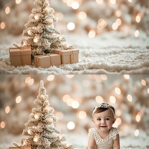 40 Christmas Bokeh Studio Digital Background Overlays Cozy Winter ...
