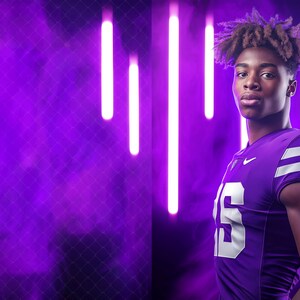 208 ATHLET GLOW Background Sports Neon Light Backdrops Digital Stadium ...