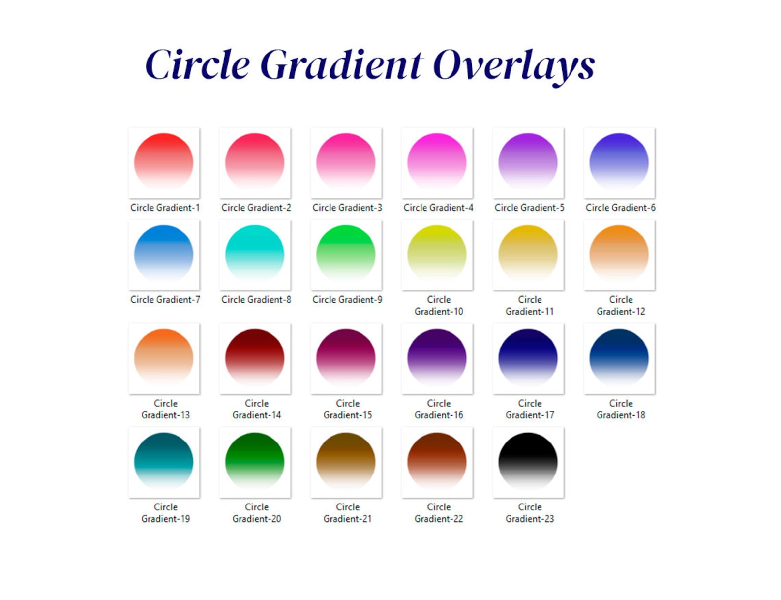 23 Circle Gradient Overlays Maternity Photoshop Digital Backdrops ...