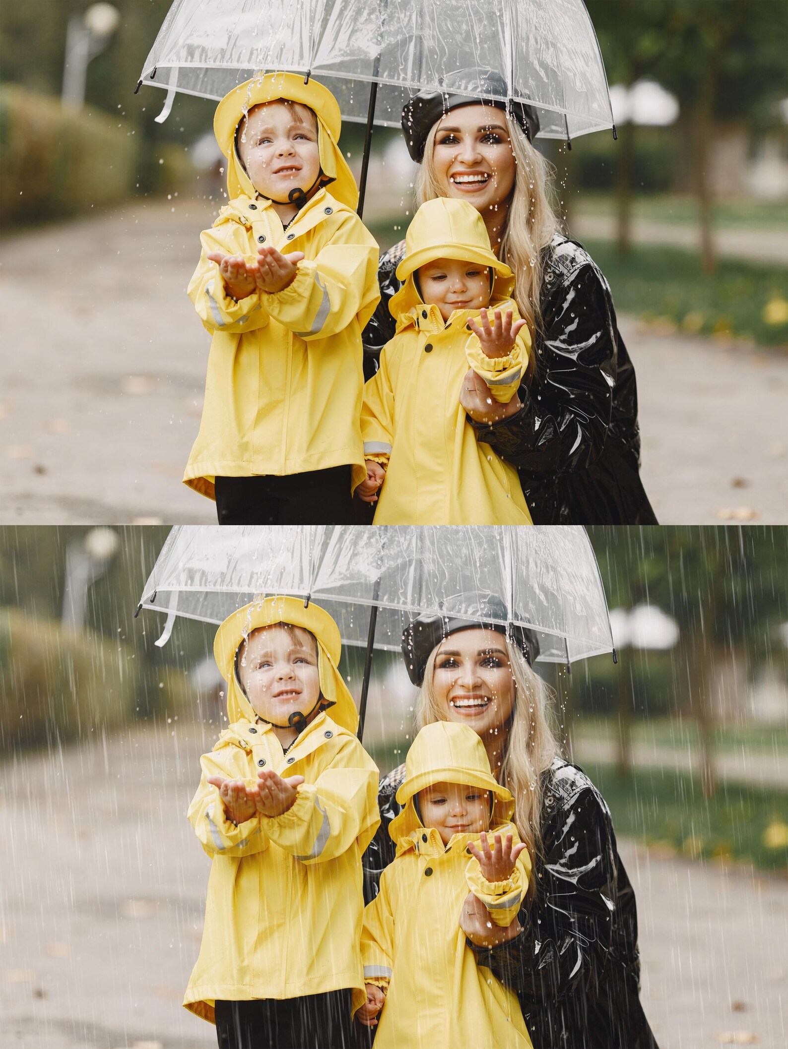 100 REALISTIC RAIN Digital Overlays Falling Rain Textures for Photoshop ...