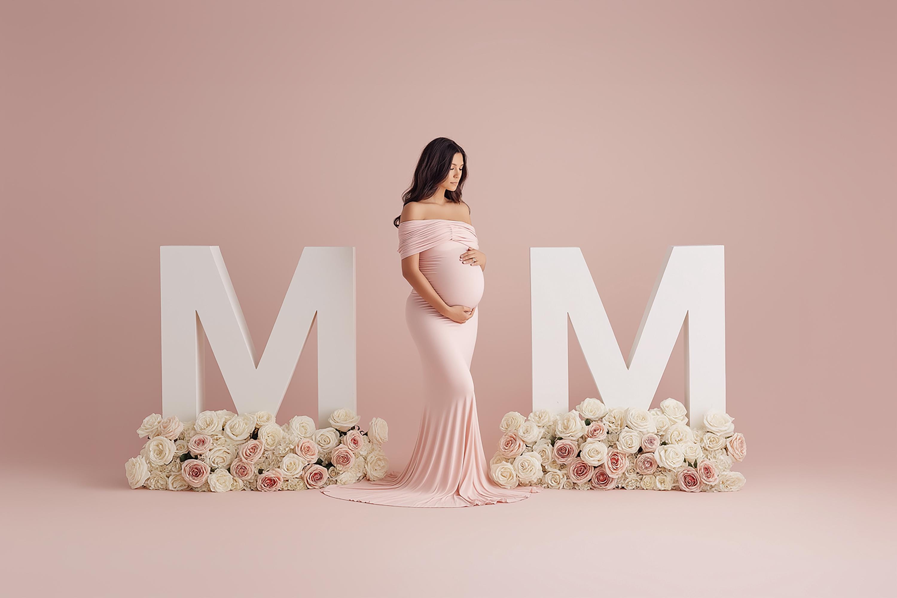 45 Mom Set Digital Backdrops Floral Maternity Backdrop for Photoshop ...