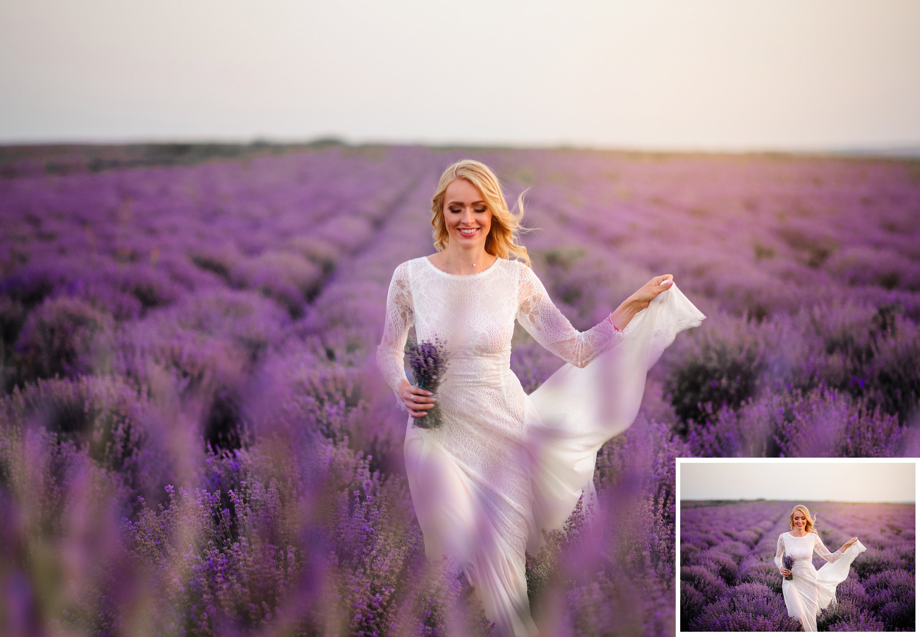 34 LAVENDER FIELD Digital Overlays Shooting Through the Lavender Effect ...