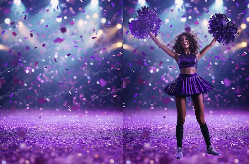 Cheer & Dance Digital Backdrops: Glitter Photography Backgrounds ...