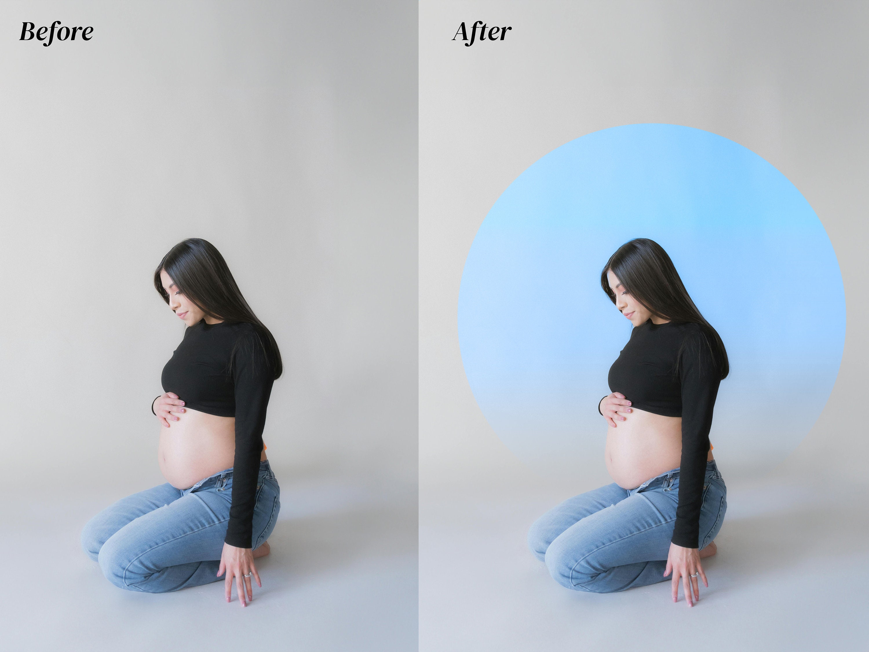 23 Png Circle Gradient Overlays Maternity Photoshop Digital Backdrop ...