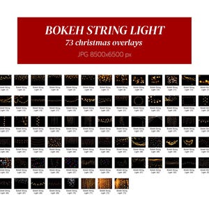 73 Bokeh String Light Digital Overlays Fairy Magical Holiday Winter ...