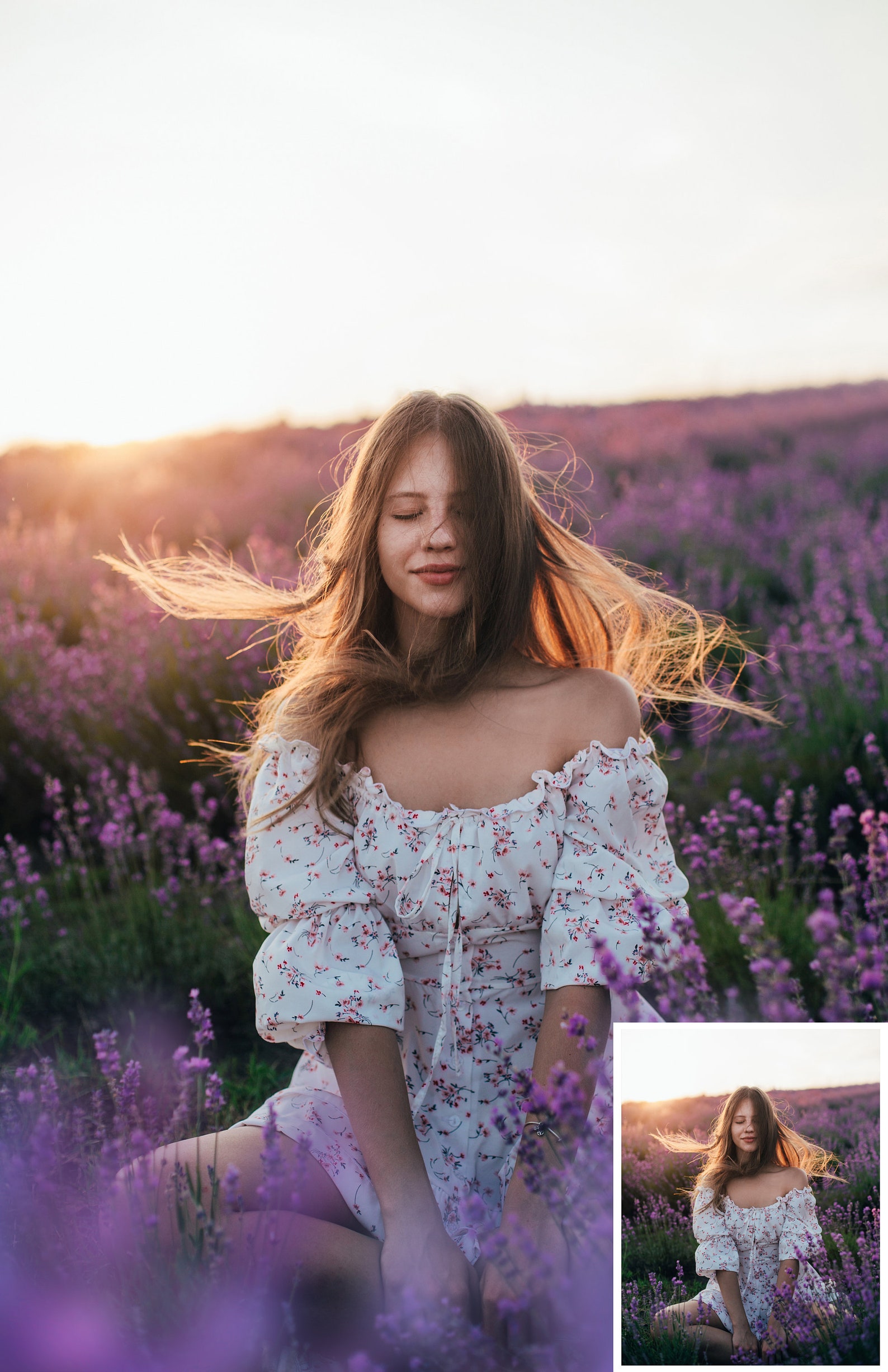 34 LAVENDER FIELD Digital Overlays Shooting Through the Lavender Effect ...