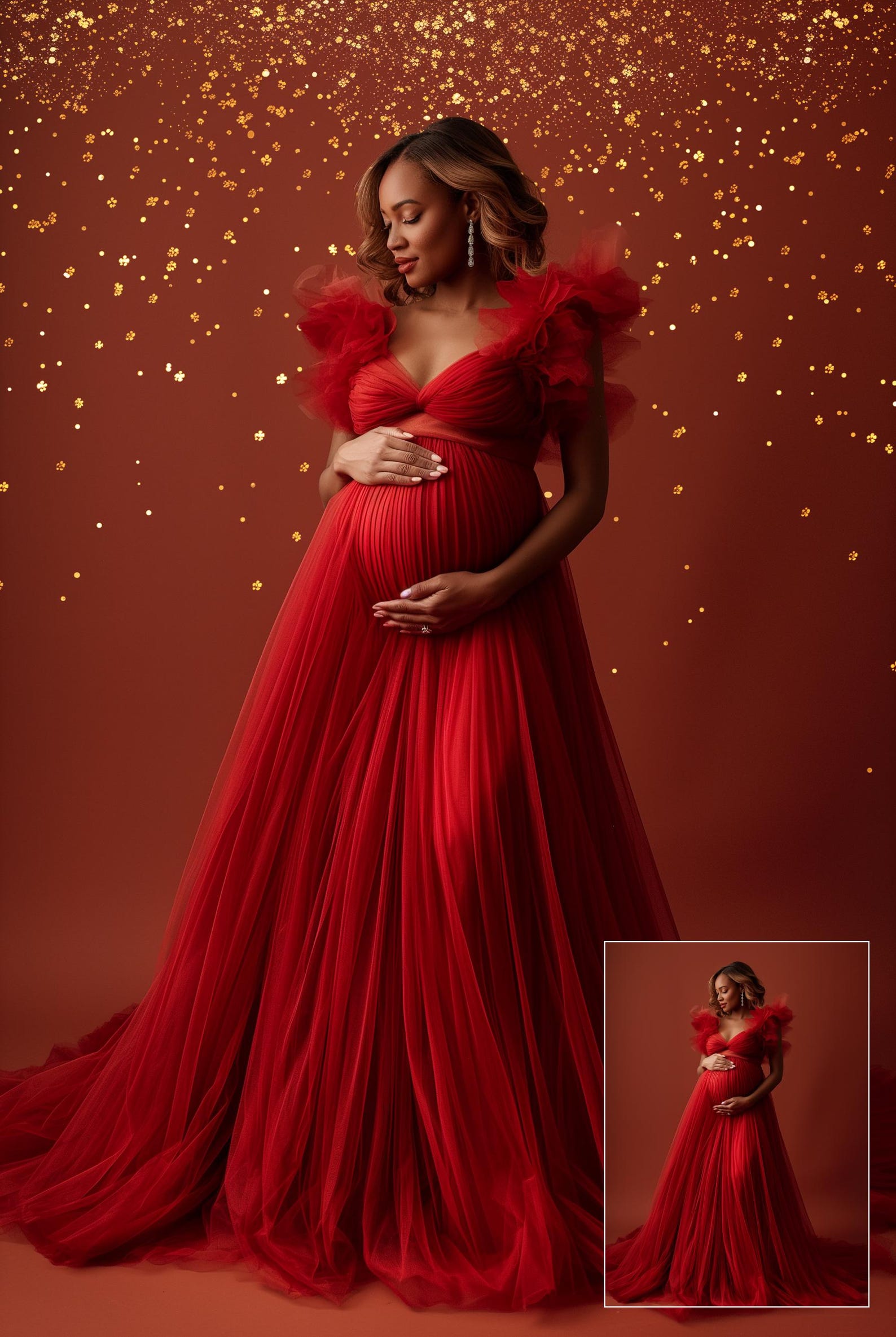 50 BOKEH LIGHTS Overlays Gold Maternity Ring Overlay Christmas Overlays ...