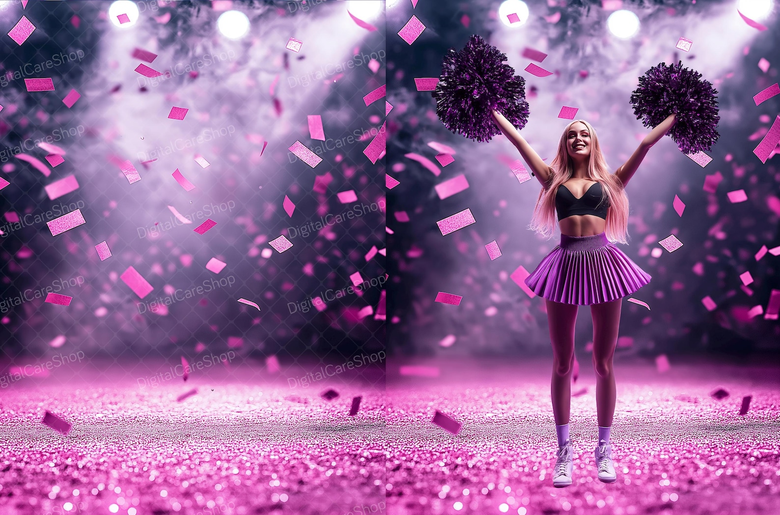 Cheer & Dance Digital Backdrops: Glitter Photography Backgrounds ...