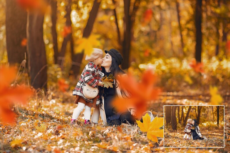 100 Falling Autumn Leaves Overlays Blowing Leaves Autumn Digital ...