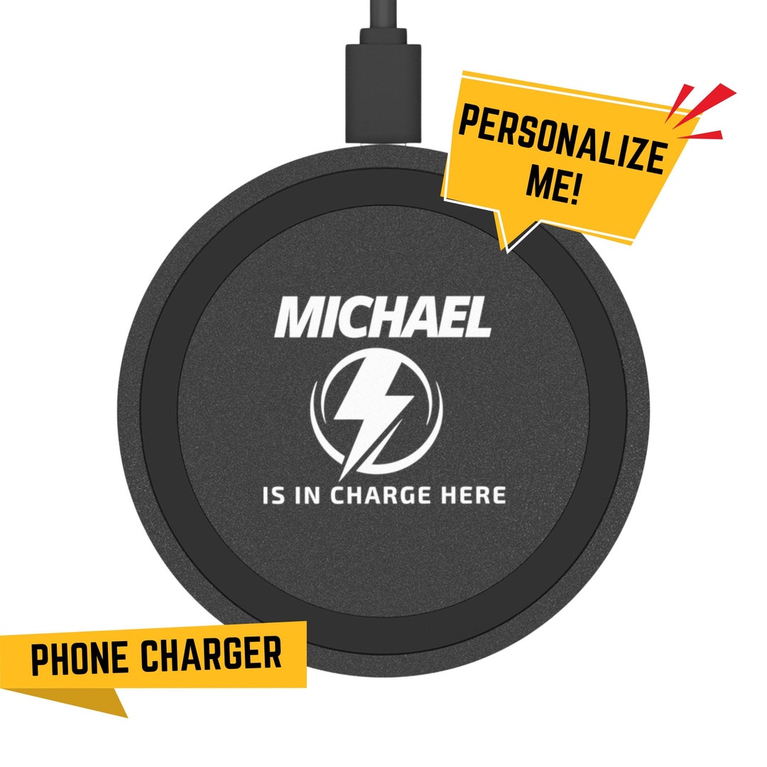 Custom Wireless Charging Pad, Personalized iPhone or Android Charger ...